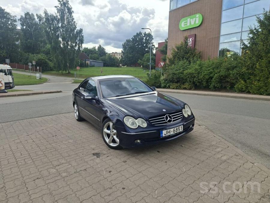 Синий Мерседес ЦЛК 270 2003 в Тукумс, объемом двигателя 2.70 л и пробегом 252 тыс. км за 2200 €, фото 6 на AUTOMOTO.COM.LV