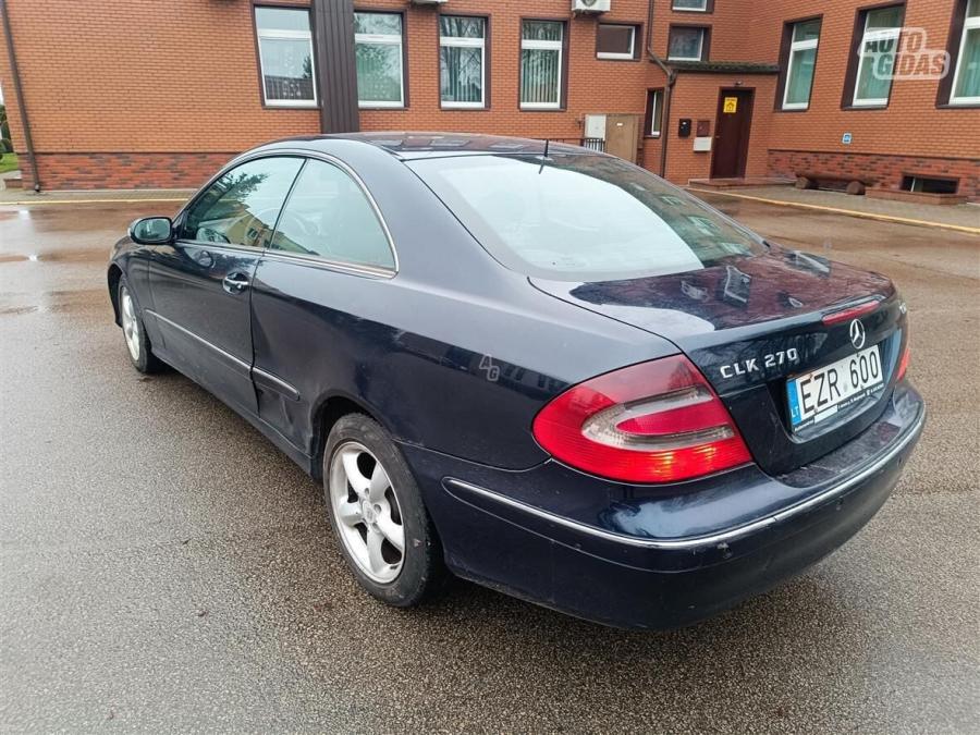 Mercedes-Benz clk-270 2005 in Vilnius, with an engine capacity of 2.70 L and mileage of 270 thousand km for 2000 €, photo 11 on AUTOMOTO.COM.LV