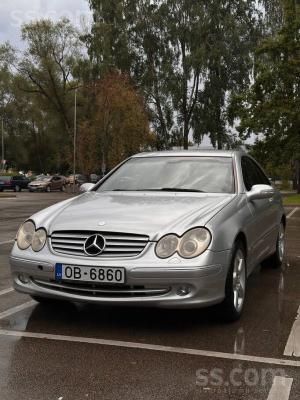 Grey Mercedes-Benz clk-270 2004 in Riga, with an engine capacity of 2.70 L and mileage of 344 thousand km for 2500 €, photo  on AUTOMOTO.COM.LV