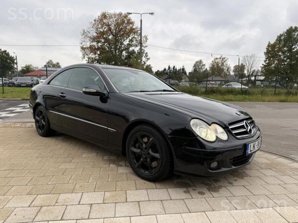 Black Mercedes-Benz CLK 320 2006 in Riga, with an engine capacity of 3.20 L and mileage of 286 thousand km for 3490 €, photo 1 on AUTOMOTO.COM.LV