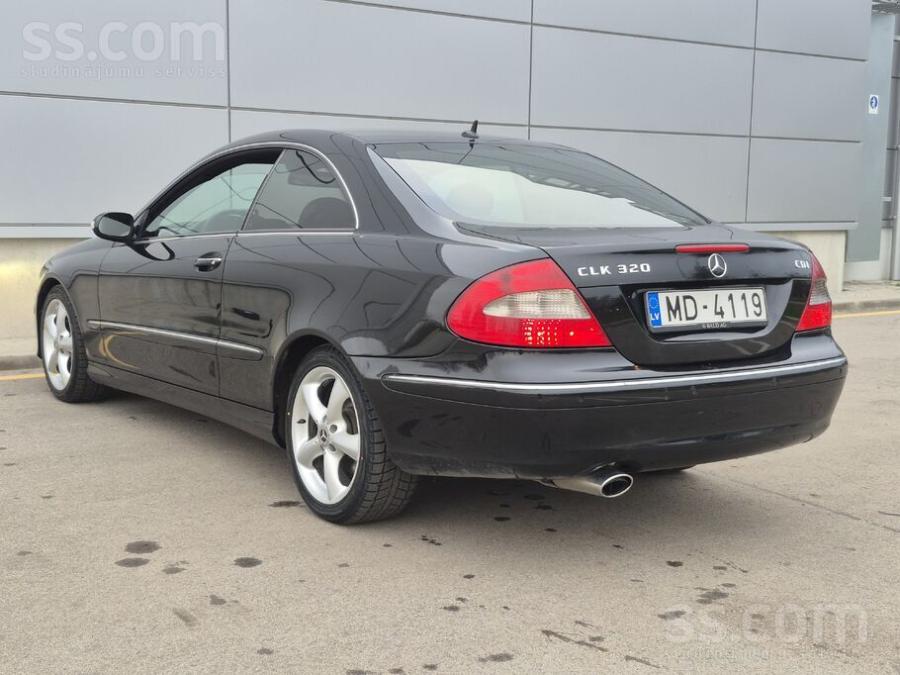Black Mercedes-Benz CLK 320 2008 in Riga, with an engine capacity of 3.00 L and mileage of 0 thousand km for 4990 €, photo 5 on AUTOMOTO.COM.LV
