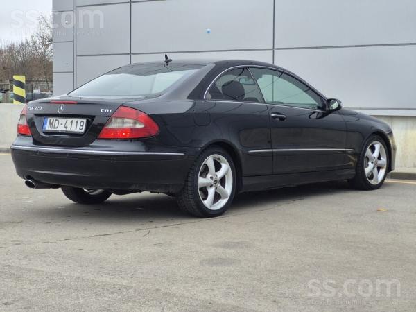 Black Mercedes-Benz CLK 320 2008 in Riga, with an engine capacity of 3.00 L and mileage of 0 thousand km for 4990 €, photo 7 on AUTOMOTO.COM.LV