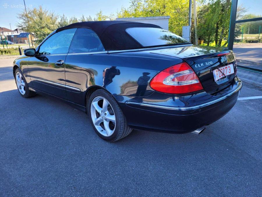 Blue Mercedes-Benz CLK 320 2005 in Kaunas, with an engine capacity of 3.20 L and mileage of 270 thousand km for 7200 €, photo 7 on AUTOMOTO.COM.LV