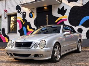 Pelēks Mercedes-Benz CLK 320 2001 Viļņa, ar dzinēja tilpumu 3.20 L un nobraukumu 230 tūkst. km par 4450 €, foto  vietnē AUTOMOTO.COM.LV