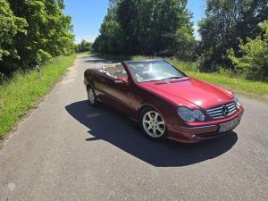 Sarkans Mercedes-Benz CLK 320 2006 Kauņa, ar dzinēja tilpumu 3.20 L un nobraukumu 170 tūkst. km par 7300 €, foto  vietnē AUTOMOTO.COM.LV