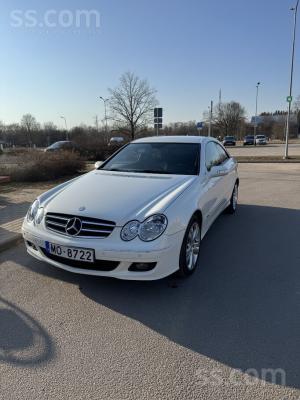 White Mercedes-Benz CLK 320 2008 in Bauska, with an engine capacity of 3.00 L and mileage of 271 thousand km for 4450 €, photo  on AUTOMOTO.COM.LV