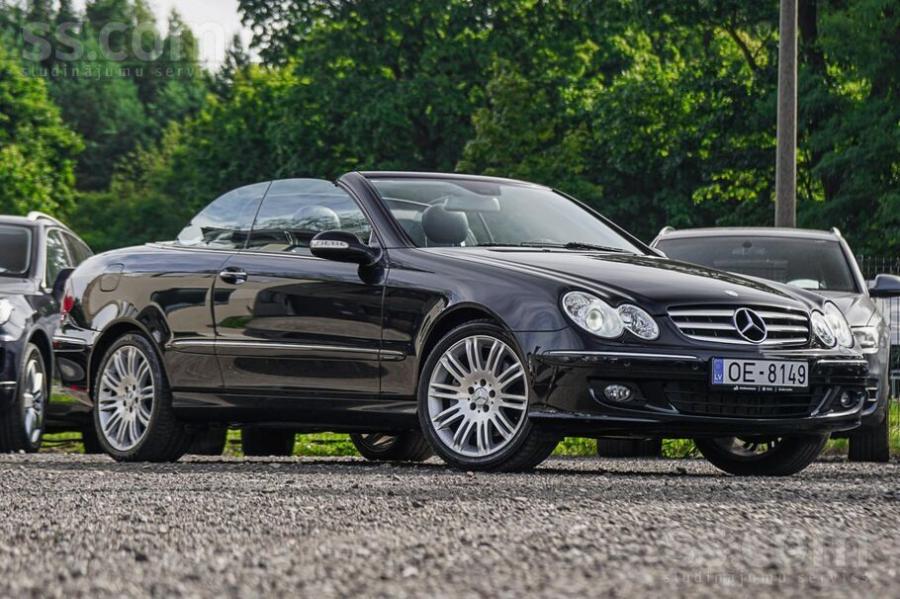 Black Mercedes-Benz clk-350 2007 in Riga, with an engine capacity of 3.50 L and mileage of 156 thousand km for 10990 €, photo 4 on AUTOMOTO.COM.LV