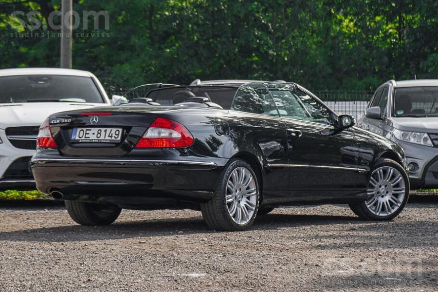 Black Mercedes-Benz clk-350 2007 in Riga, with an engine capacity of 3.50 L and mileage of 156 thousand km for 10990 €, photo 6 on AUTOMOTO.COM.LV