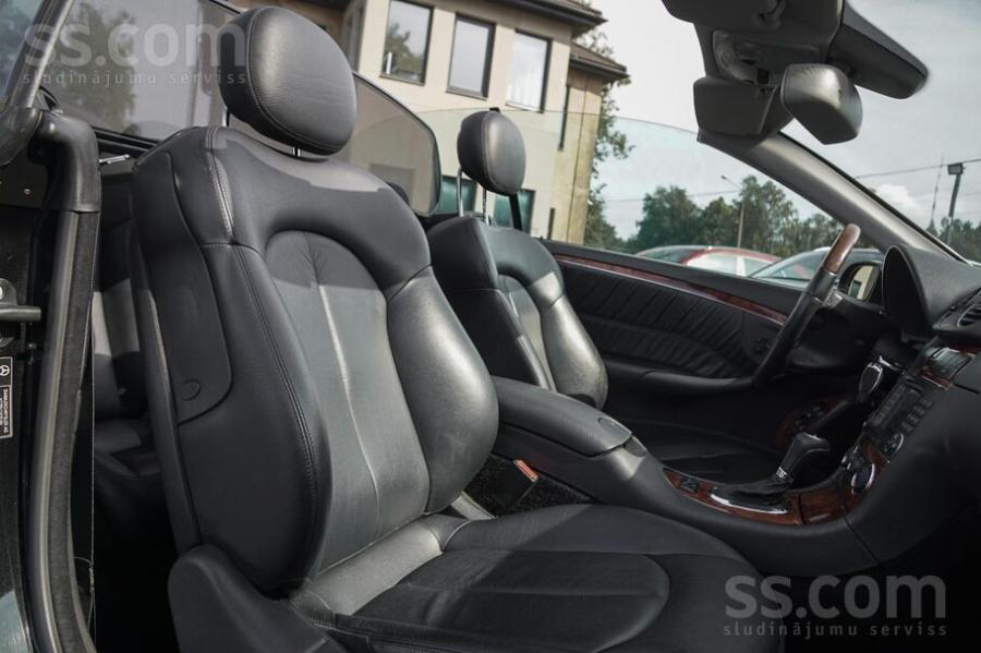 Black Mercedes-Benz clk-350 2007 in Riga, with an engine capacity of 3.50 L and mileage of 156 thousand km for 10990 €, photo 9 on AUTOMOTO.COM.LV