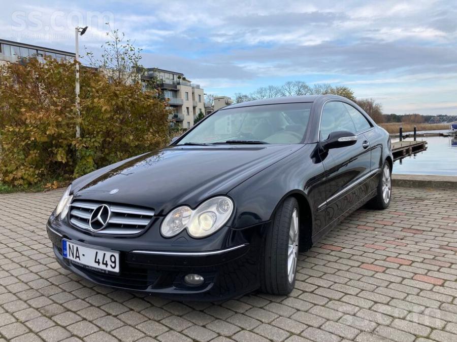 Black Mercedes-Benz clk-350 2006 in Riga, with an engine capacity of 3.50 L and mileage of 192 thousand km for 7888 €, photo 1 on AUTOMOTO.COM.LV