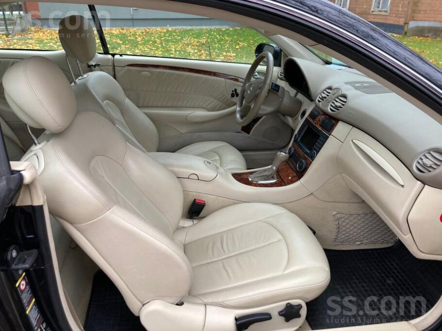 Black Mercedes-Benz clk-350 2006 in Riga, with an engine capacity of 3.50 L and mileage of 192 thousand km for 7888 €, photo 10 on AUTOMOTO.COM.LV