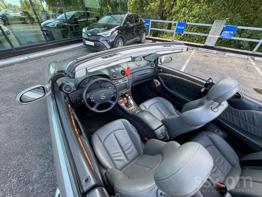 Pelēks Mercedes-Benz clk-500 2005 Rīga, ar dzinēja tilpumu 5.00 L un nobraukumu 0 tūkst. km par 4950 €, foto 7 vietnē AUTOMOTO.COM.LV