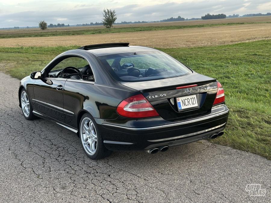 Black Mercedes-Benz clk-55-amg 2005 in Sakiai, with an engine capacity of 5.40 L and mileage of 225 thousand km for 12000 €, photo 3 on AUTOMOTO.COM.LV