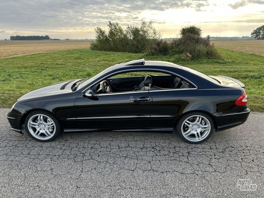 Black Mercedes-Benz clk-55-amg 2005 in Sakiai, with an engine capacity of 5.40 L and mileage of 225 thousand km for 12000 €, photo 4 on AUTOMOTO.COM.LV