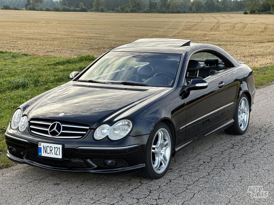 Black Mercedes-Benz clk-55-amg 2005 in Sakiai, with an engine capacity of 5.40 L and mileage of 225 thousand km for 12000 €, photo 5 on AUTOMOTO.COM.LV