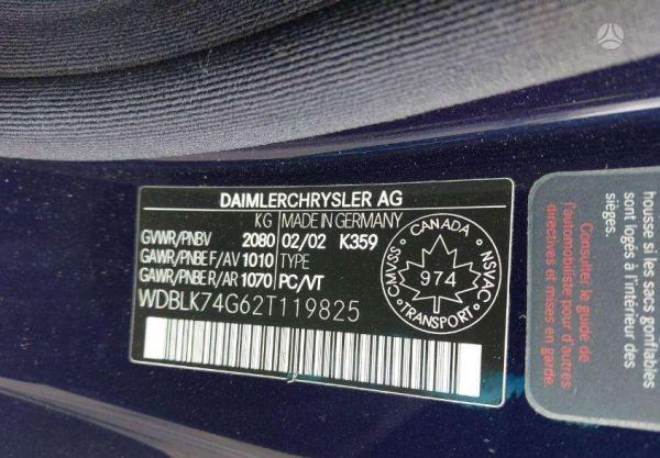 Blue Mercedes-Benz clk-55-amg 2002 in Kaunas, with an engine capacity of 5.44 L and mileage of 32 thousand km for 12700 €, photo 9 on AUTOMOTO.COM.LV