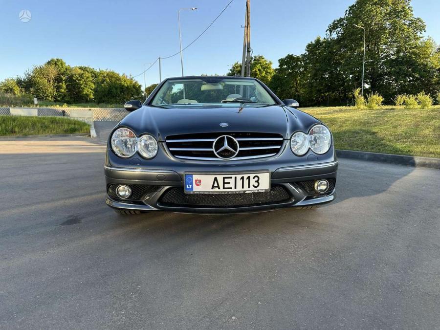 Grey Mercedes-Benz clk-55-amg 2008 in Vilnius, with an engine capacity of 5.50 L and mileage of 185 thousand km for 15000 €, photo 6 on AUTOMOTO.COM.LV