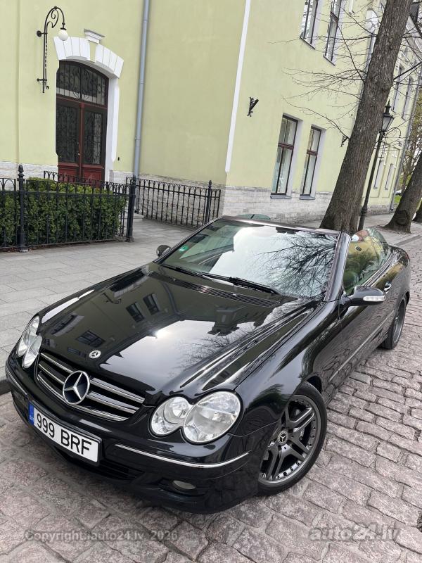 Black Mercedes-Benz CLK-Class 2007 in Tallinn, with an engine capacity of 3.00 L and mileage of 266 thousand km for 8999 €, photo 1 on AUTOMOTO.COM.LV