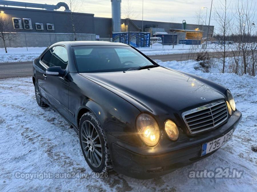Black Mercedes-Benz CLK-Class 2000 in Tallinn, with an engine capacity of 2.30 L and mileage of 0 thousand km for 1900 €, photo 2 on AUTOMOTO.COM.LV