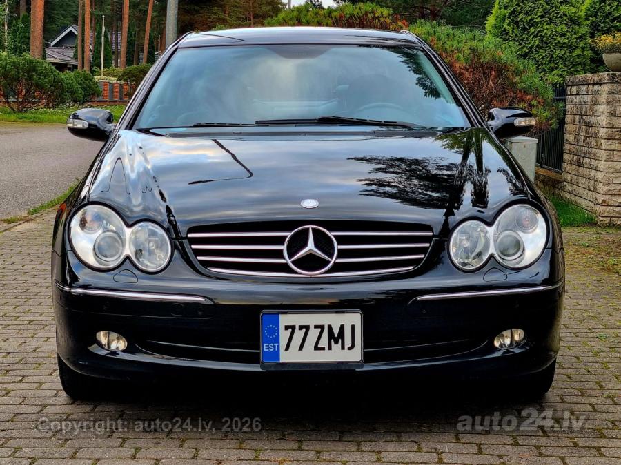 Black Mercedes-Benz CLK-Class 2005 in Tallinn, with an engine capacity of 2.70 L and mileage of 200 thousand km for 7700 €, photo 15 on AUTOMOTO.COM.LV