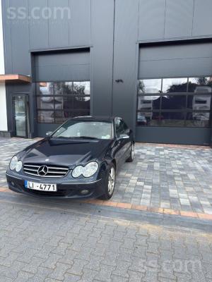 Blue Mercedes-Benz CLK-Class 2005 in Riga, with an engine capacity of 2.20 L and mileage of 306 thousand km for 3750 €, photo  on AUTOMOTO.COM.LV