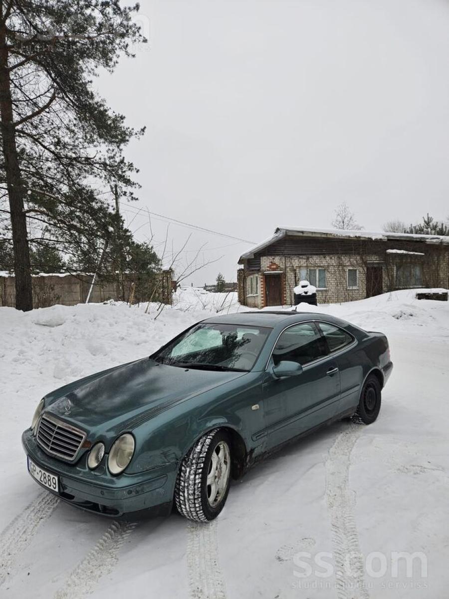 Green Mercedes-Benz CLK-Class 1997 in Madona, with an engine capacity of 2.00 L and mileage of 0 thousand km for 1500 €, photo 2 on AUTOMOTO.COM.LV