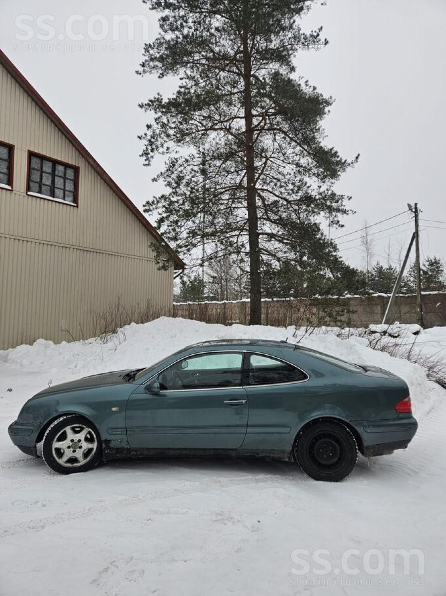 Green Mercedes-Benz CLK-Class 1997 in Madona, with an engine capacity of 2.00 L and mileage of 0 thousand km for 1500 €, photo 6 on AUTOMOTO.COM.LV