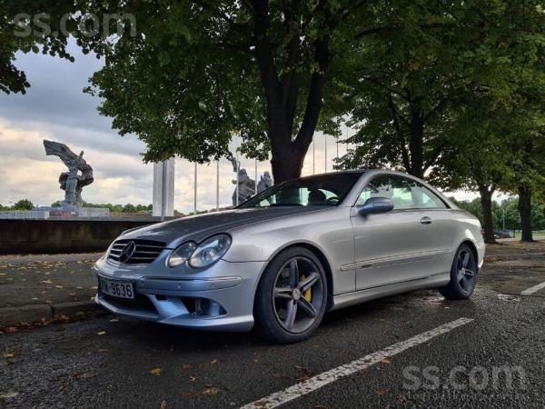Grey Mercedes-Benz CLK-Class 2002 in Riga, with an engine capacity of 3.20 L and mileage of 300 thousand km for 5500 €, photo 1 on AUTOMOTO.COM.LV