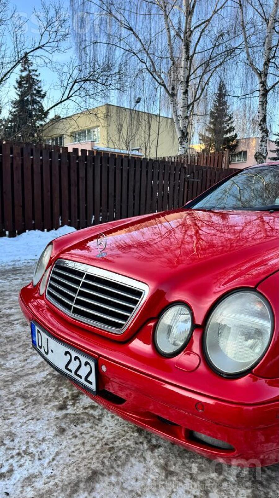 Red Mercedes-Benz CLK-Class 1999 in Riga, with an engine capacity of 3.20 L and mileage of 170 thousand km for 3450 €, photo 11 on AUTOMOTO.COM.LV