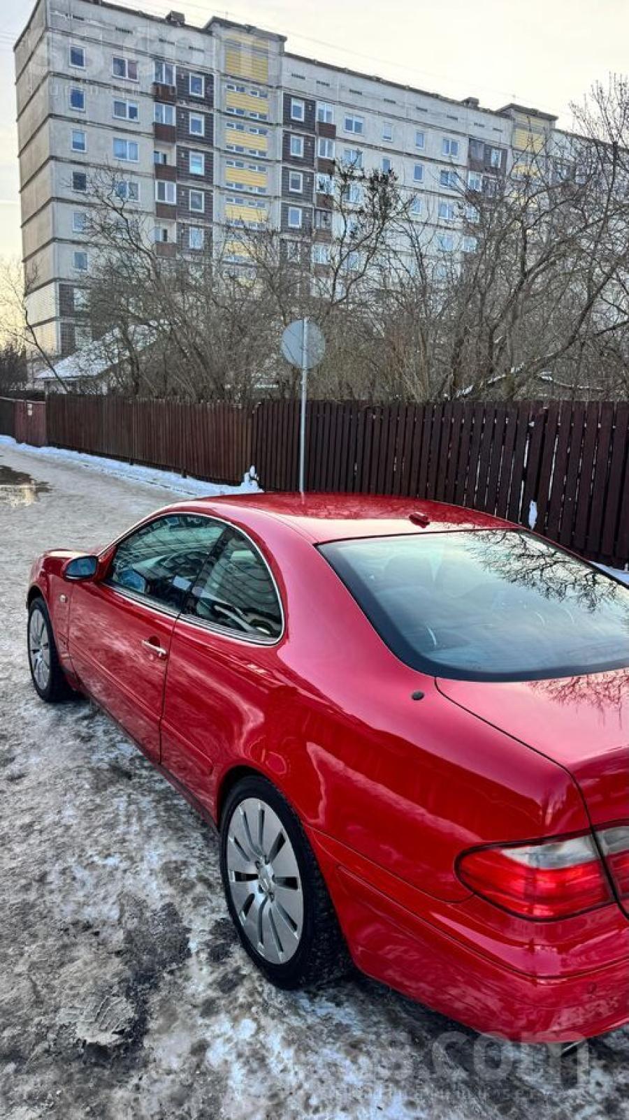 Red Mercedes-Benz CLK-Class 1999 in Riga, with an engine capacity of 3.20 L and mileage of 170 thousand km for 3450 €, photo 22 on AUTOMOTO.COM.LV