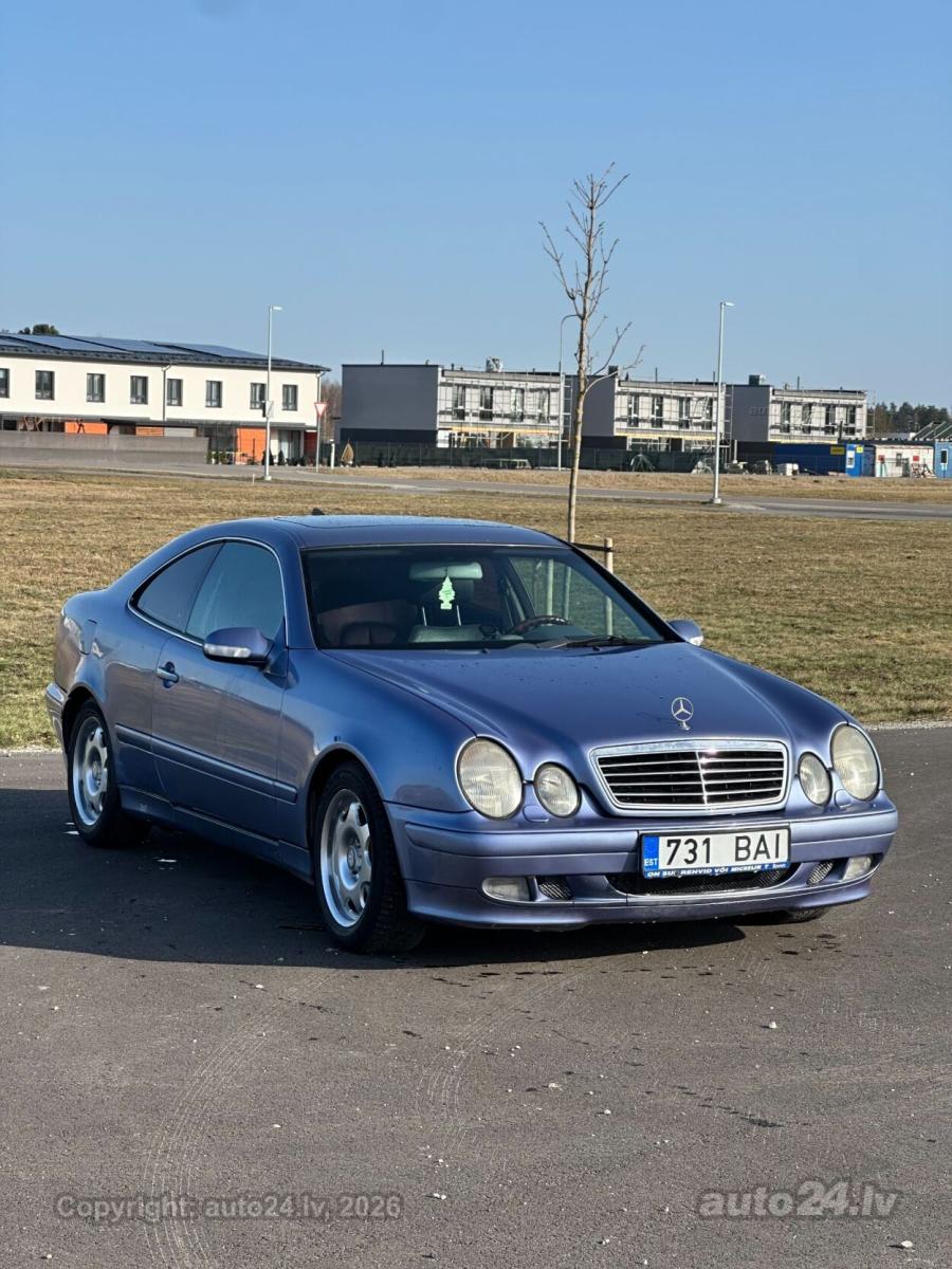 Violet Mercedes-Benz CLK-Class 2000 in Tallinn, with an engine capacity of 3.20 L and mileage of 302 thousand km for 1500 €, photo 5 on AUTOMOTO.COM.LV