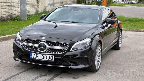 Black Mercedes-Benz CLS 250 2015 in Riga, with an engine capacity of 2.20 L and mileage of 250 thousand km for 18500 €, photo 5 on AUTOMOTO.COM.LV