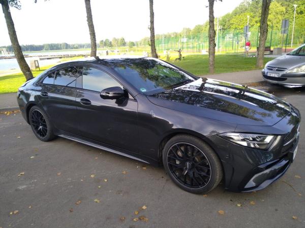 Black Mercedes-Benz cls-300 2023 in Kaisiadorys, with an engine capacity of 2.00 L and mileage of 67 thousand km for 38800 €, photo 6 on AUTOMOTO.COM.LV