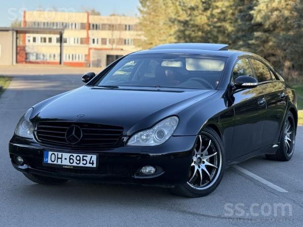 Black Mercedes-Benz CLS 320 2005 in Jelgava, with an engine capacity of 3.20 L and mileage of 0 thousand km for 4700 €, photo 4 on AUTOMOTO.COM.LV