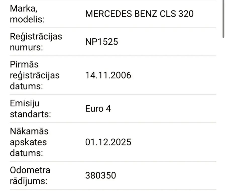 Черный Мерседес ЦЛС 320 2006 в Рига, объемом двигателя 3.00 л и пробегом 380 тыс. км за 5390 €, фото 27 на AUTOMOTO.COM.LV