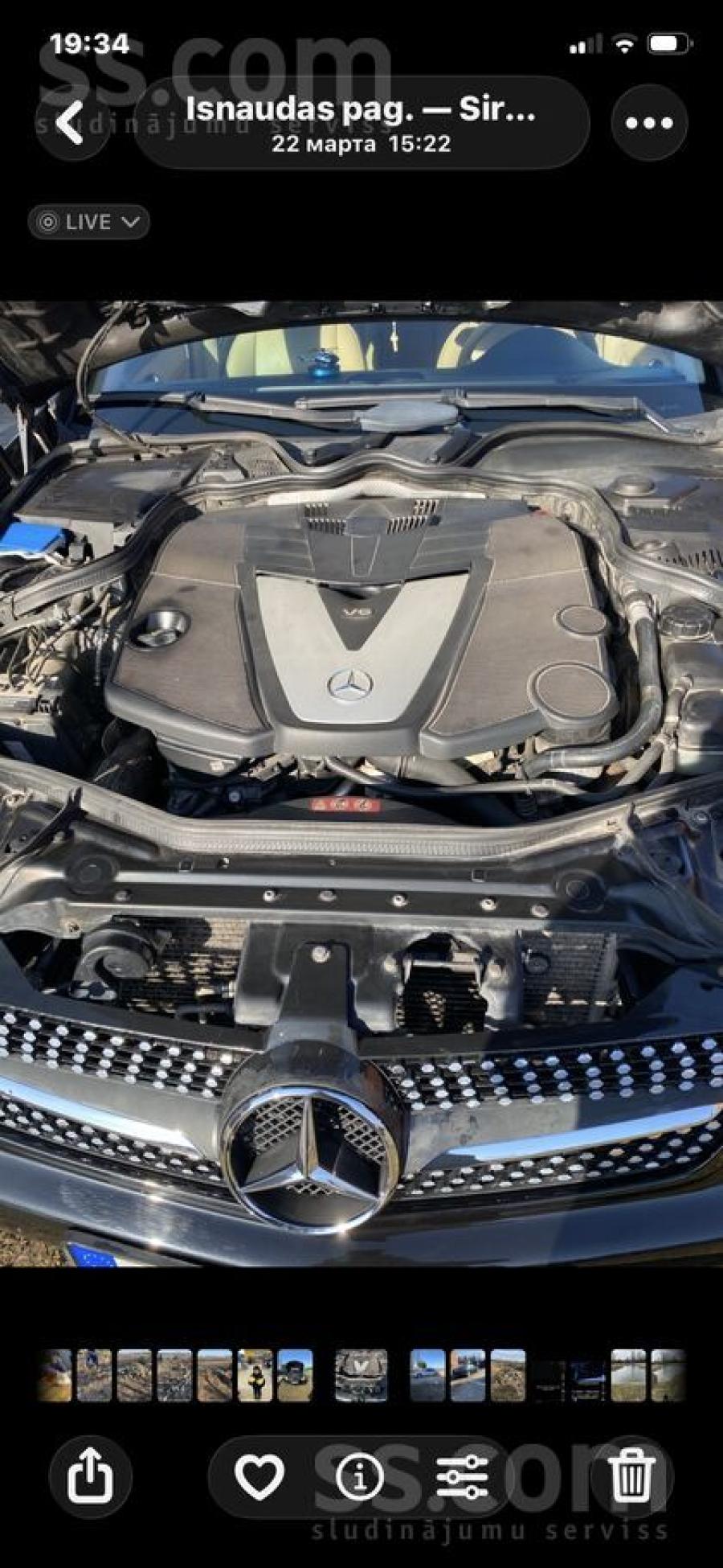 Black Mercedes-Benz CLS 320 2007 in Jelgava, with an engine capacity of 3.00 L and mileage of 268 thousand km for 5800 €, photo 7 on AUTOMOTO.COM.LV