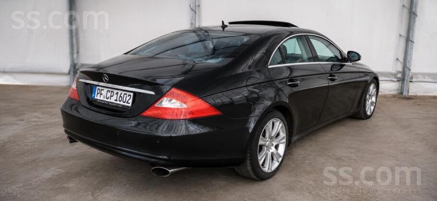 Black Mercedes-Benz CLS 320 2008 in Balvi, with an engine capacity of 3.20 L and mileage of 350 thousand km for 4999 €, photo 6 on AUTOMOTO.COM.LV