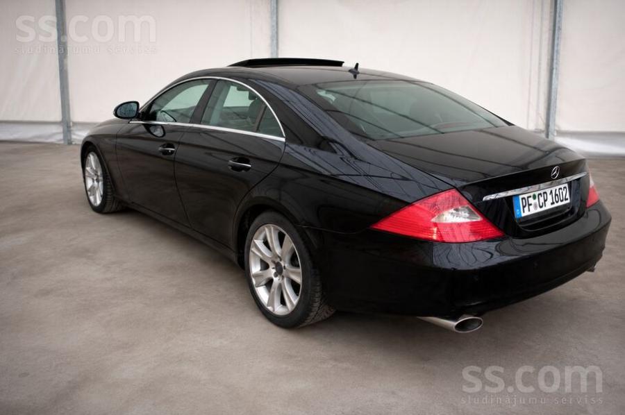 Black Mercedes-Benz CLS 320 2008 in Balvi, with an engine capacity of 3.20 L and mileage of 350 thousand km for 4999 €, photo 7 on AUTOMOTO.COM.LV