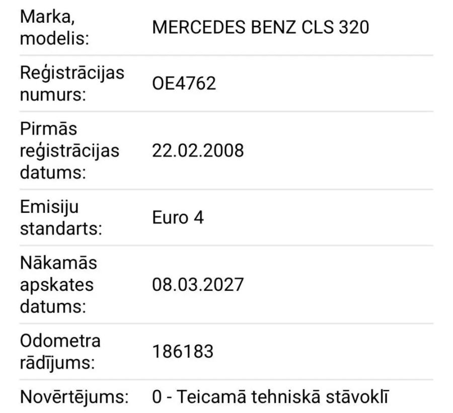 Черный Мерседес ЦЛС 320 2008 в Рига, объемом двигателя 3.00 л и пробегом 187 тыс. км за 4990 €, фото 29 на AUTOMOTO.COM.LV