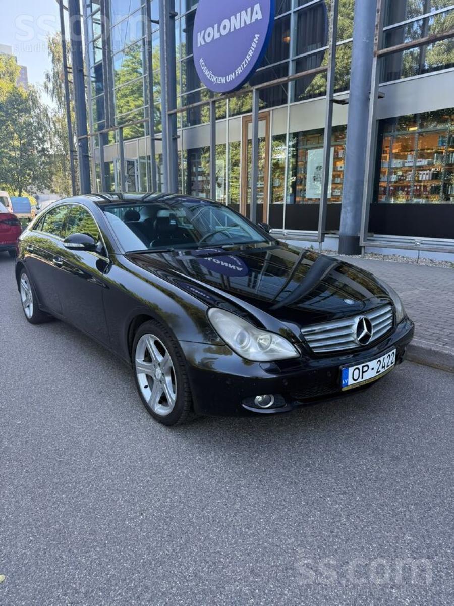Melns Mercedes-Benz CLS 320 2008 Rīga, ar dzinēja tilpumu 3.00 L un nobraukumu 0 tūkst. km par 6000 €, foto 1 vietnē AUTOMOTO.COM.LV