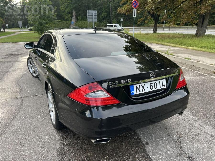 Melns Mercedes-Benz CLS 320 2008 Rīga, ar dzinēja tilpumu 3.00 L un nobraukumu 272 tūkst. km par 7250 €, foto 7 vietnē AUTOMOTO.COM.LV