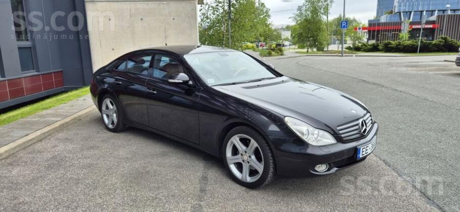 Black Mercedes-Benz CLS 320 2009 in Riga, with an engine capacity of 3.00 L and mileage of 262 thousand km for 8000 €, photo 4 on AUTOMOTO.COM.LV
