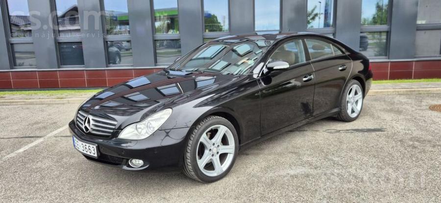 Black Mercedes-Benz CLS 320 2009 in Riga, with an engine capacity of 3.00 L and mileage of 262 thousand km for 8000 €, photo 5 on AUTOMOTO.COM.LV