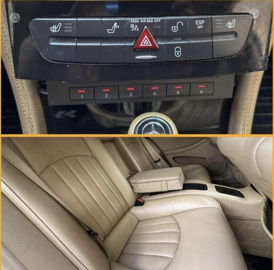 Black Mercedes-Benz CLS 320 2008 in Kaunas, with an engine capacity of 2.99 L and mileage of 350 thousand km for 6000 €, photo 29 on AUTOMOTO.COM.LV