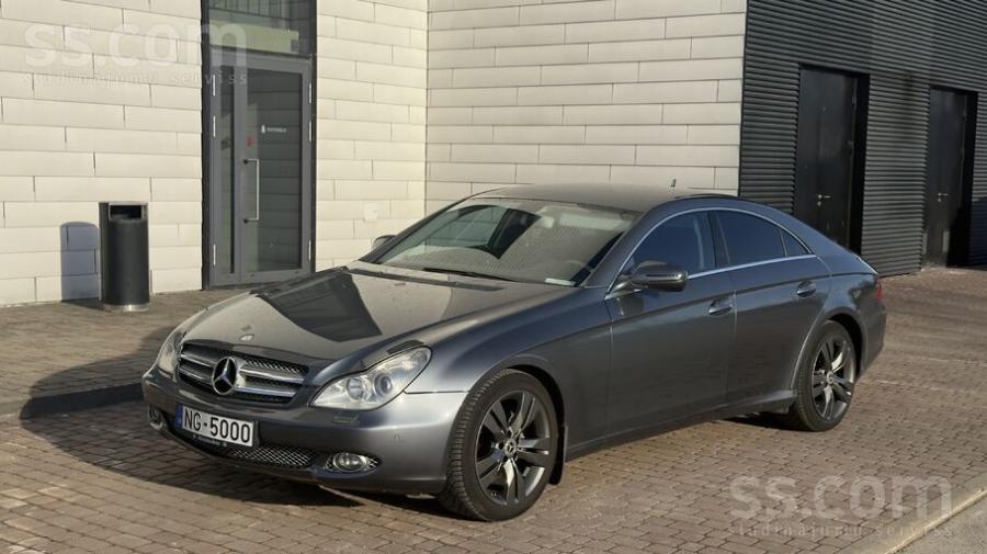 Grey Mercedes-Benz CLS 320 2008 in Rezekne, with an engine capacity of 3.00 L and mileage of 250 thousand km for 7300 €, photo 3 on AUTOMOTO.COM.LV