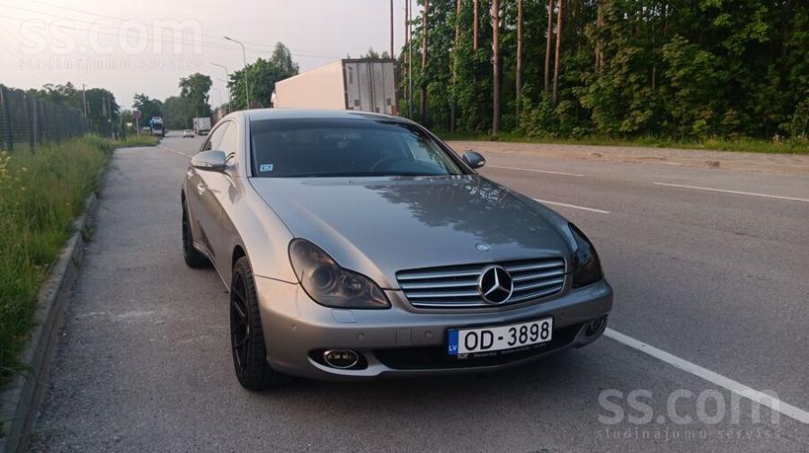 Grey Mercedes-Benz CLS 320 2008 in Riga, with an engine capacity of 3.20 L and mileage of 250 thousand km for 5300 €, photo 1 on AUTOMOTO.COM.LV