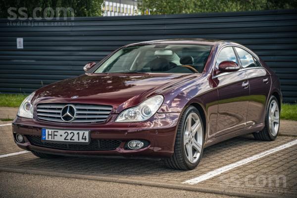 Red Mercedes-Benz CLS 320 2006 in Limbazi, with an engine capacity of 3.00 L and mileage of 543 thousand km for 4500 €, photo 1 on AUTOMOTO.COM.LV