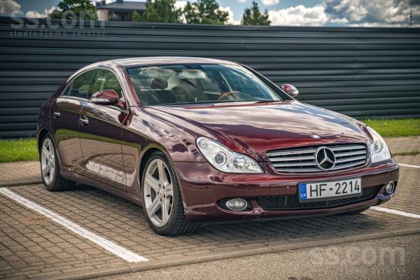 Red Mercedes-Benz CLS 320 2006 in Limbazi, with an engine capacity of 3.00 L and mileage of 543 thousand km for 4500 €, photo 2 on AUTOMOTO.COM.LV