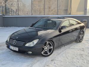 Black Mercedes-Benz CLS 350 2004 in Riga, with an engine capacity of 3.50 L and mileage of 323 thousand km for 5250 €, photo  on AUTOMOTO.COM.LV