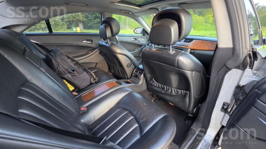 Melns Mercedes-Benz CLS 350 2007 Rīga, ar dzinēja tilpumu 3.50 L un nobraukumu 258 tūkst. km par 3200 €, foto 12 vietnē AUTOMOTO.COM.LV